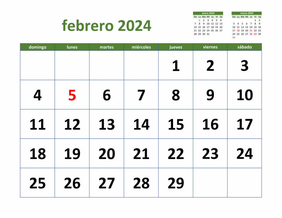 Calendario Febrero 2024 de México | WikiDates.org Calendario Febrero 2024 de México | WikiDates.org