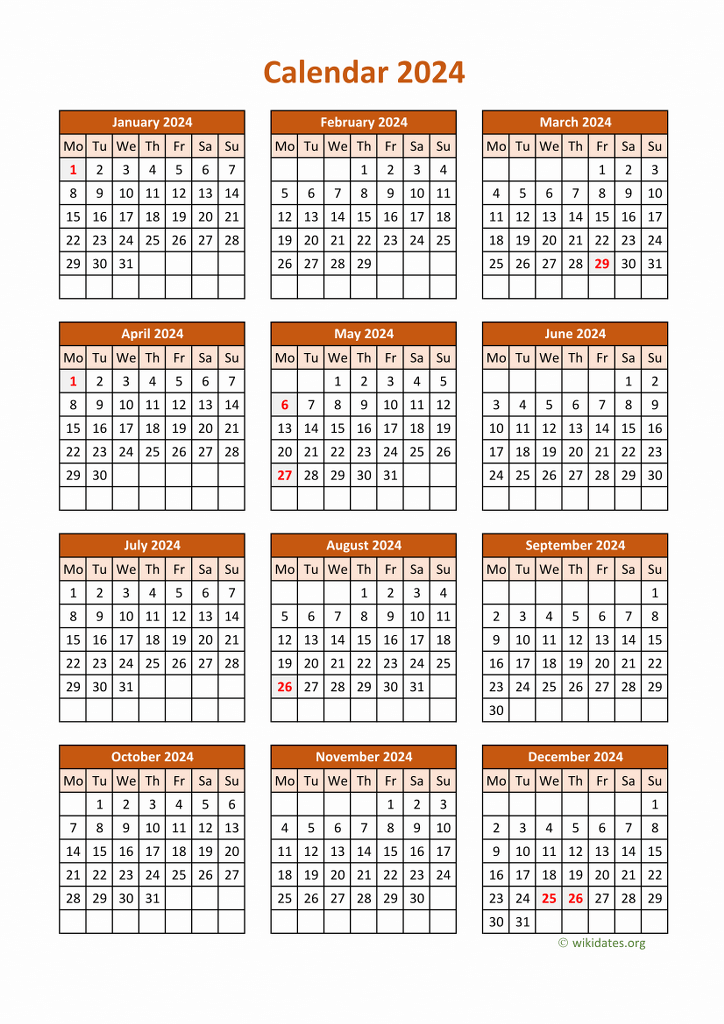 Calendar 2024 United Wikidates